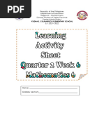 Math 6 Q2 Module 6 | PDF | Bracket | Mathematics