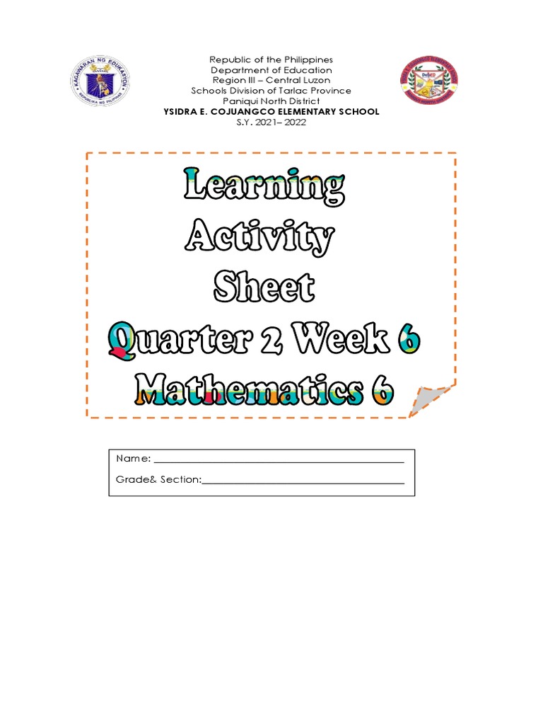 LAS - Math Q2 W6 | PDF | Multiplication | Exponentiation