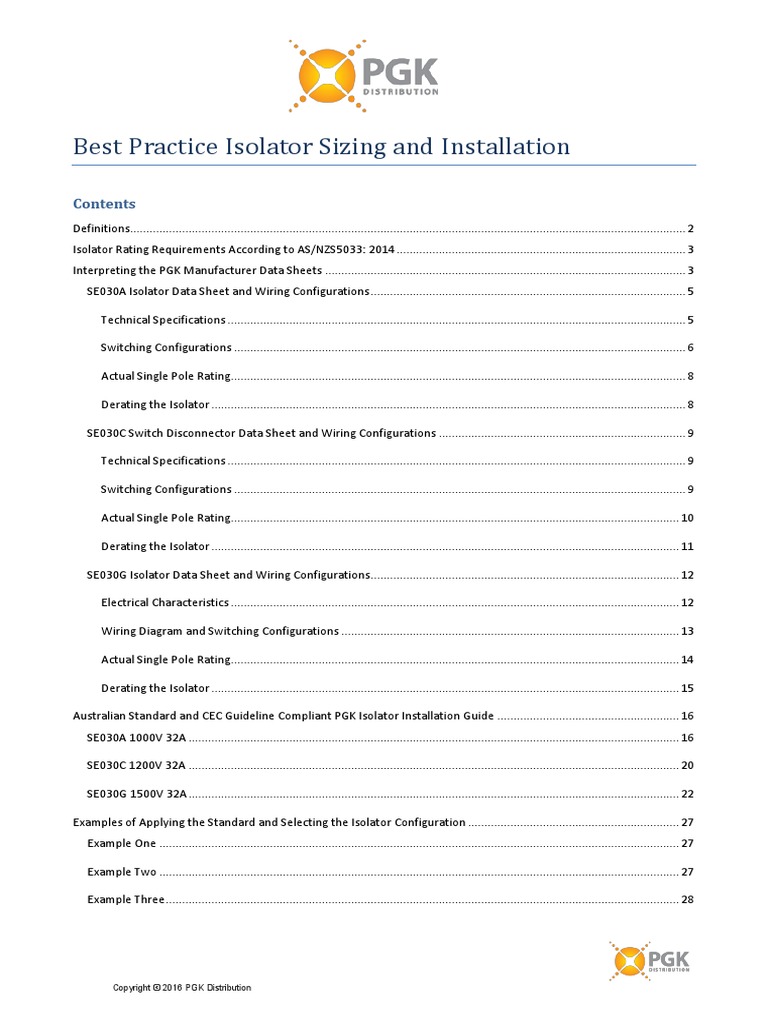 Isolator Sizing | PDF | Power Inverter | Electrical Wiring