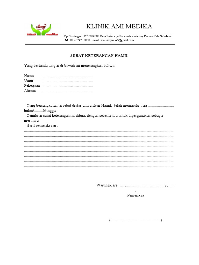 Surat Cuti Hamil | PDF