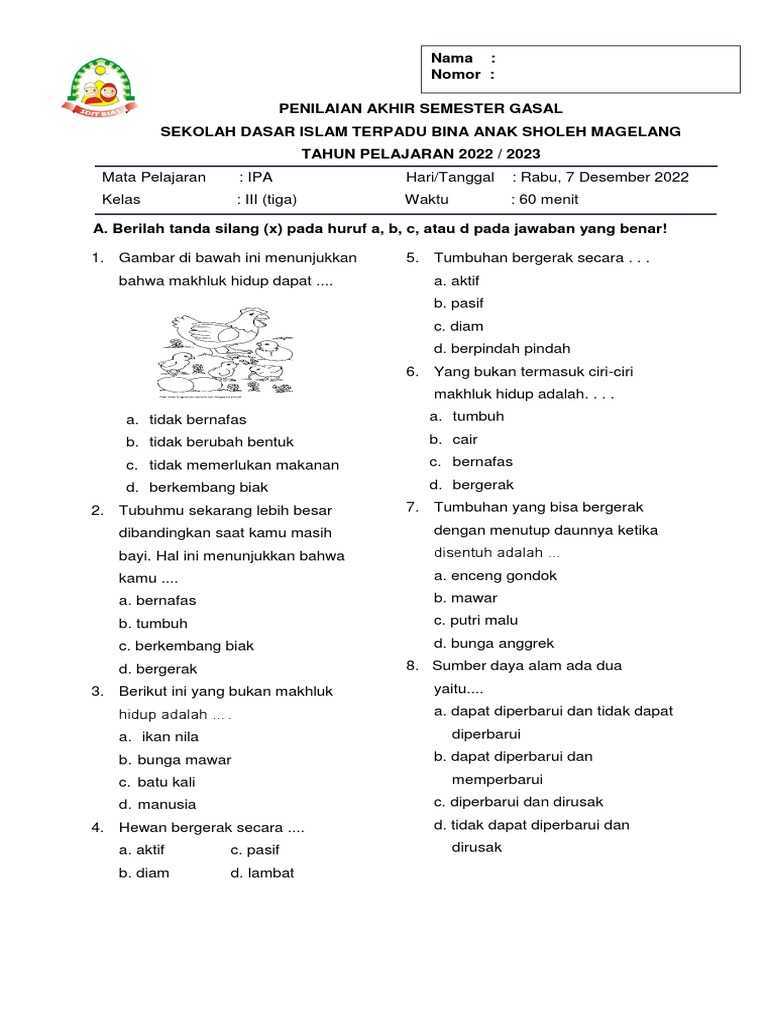 Pas Ipa KLS 3 2022 | PDF