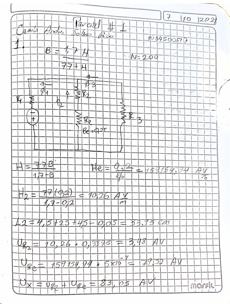 Parcial Máquina Primer Corte Camilo Solano | PDF
