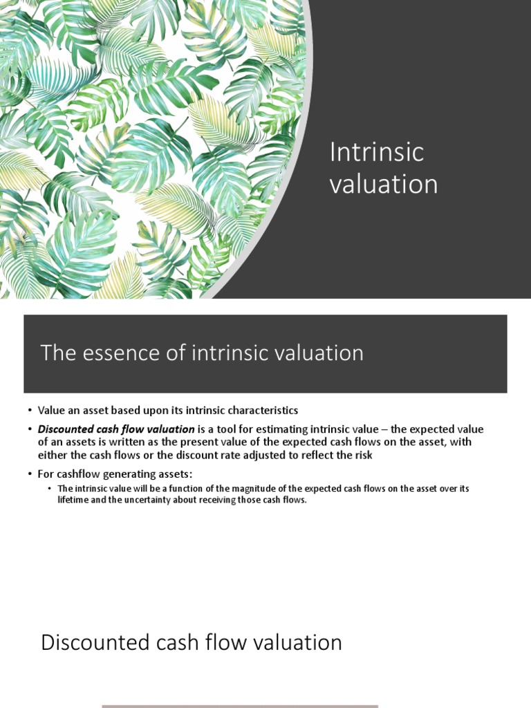 Session 3a - Intrinsic Valuation | PDF | Valuation (Finance ...