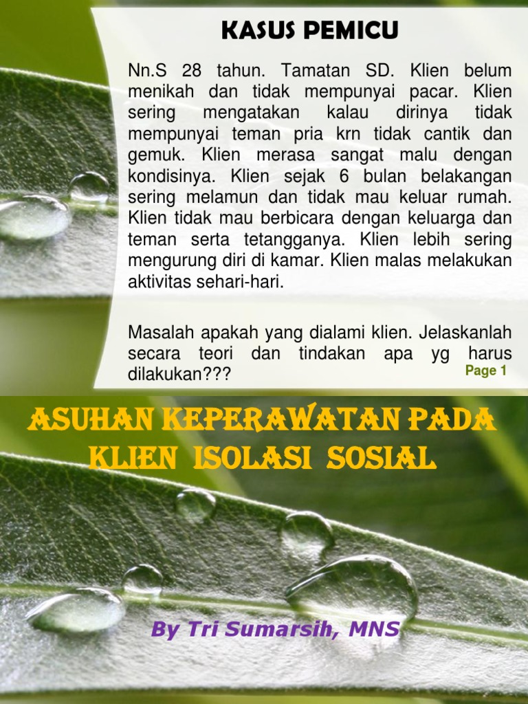 Askep Isos | PDF | Pengembangan Diri