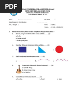 Soal Seni Rupa Kelas 1 SD Kurikulum Merdeka | PDF