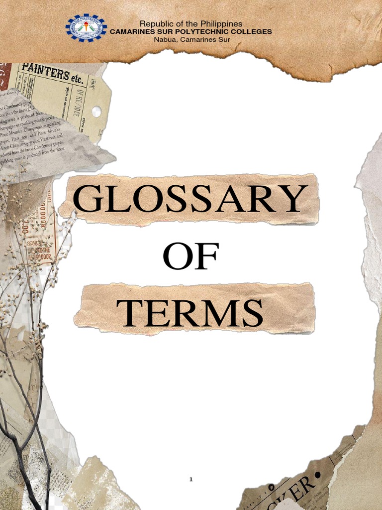Sinfuego, Ara C. - Glossary of Terms | PDF | Phonetics | Phonology