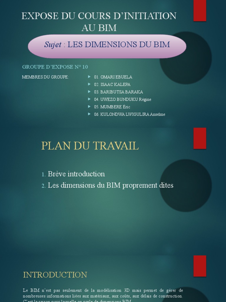 Expose Du Cours D'initiation Au Bim | PDF | Building information ... Expose Du Cours D'initiation Au Bim | PDF | Building information ...