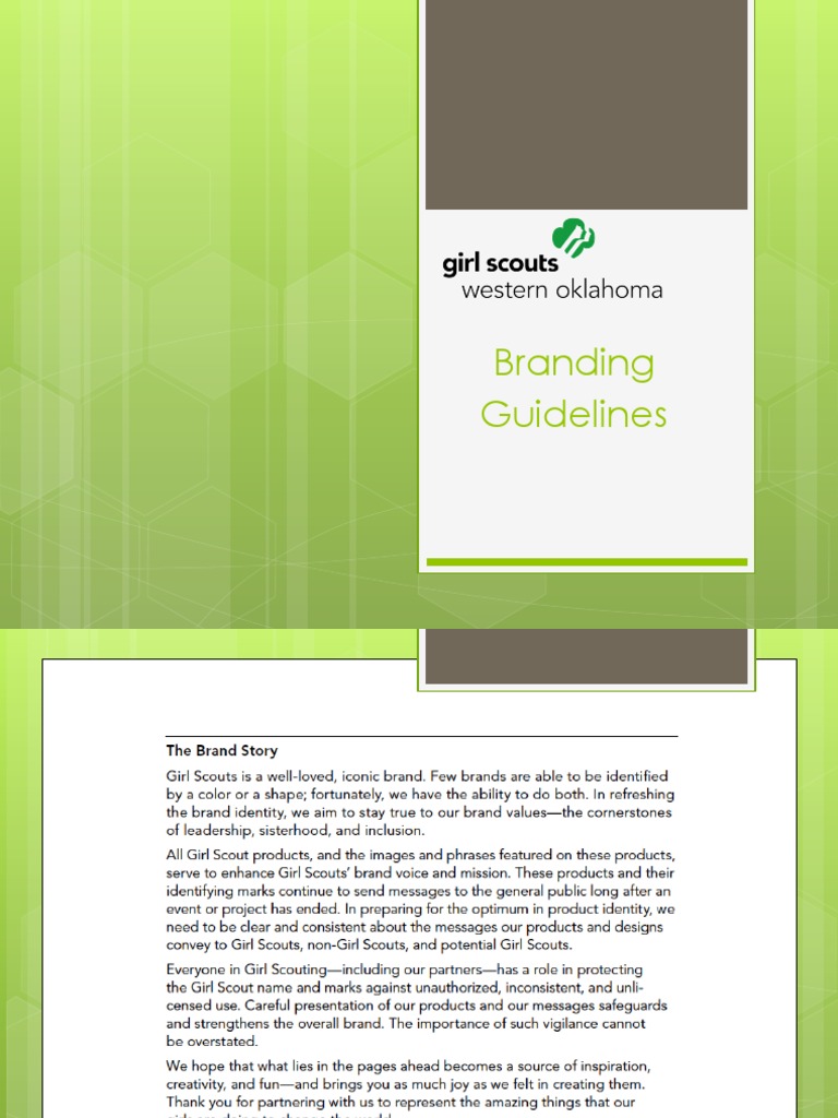 Girl Scout Branding Guidelines Overview | PDF | Career & Growth