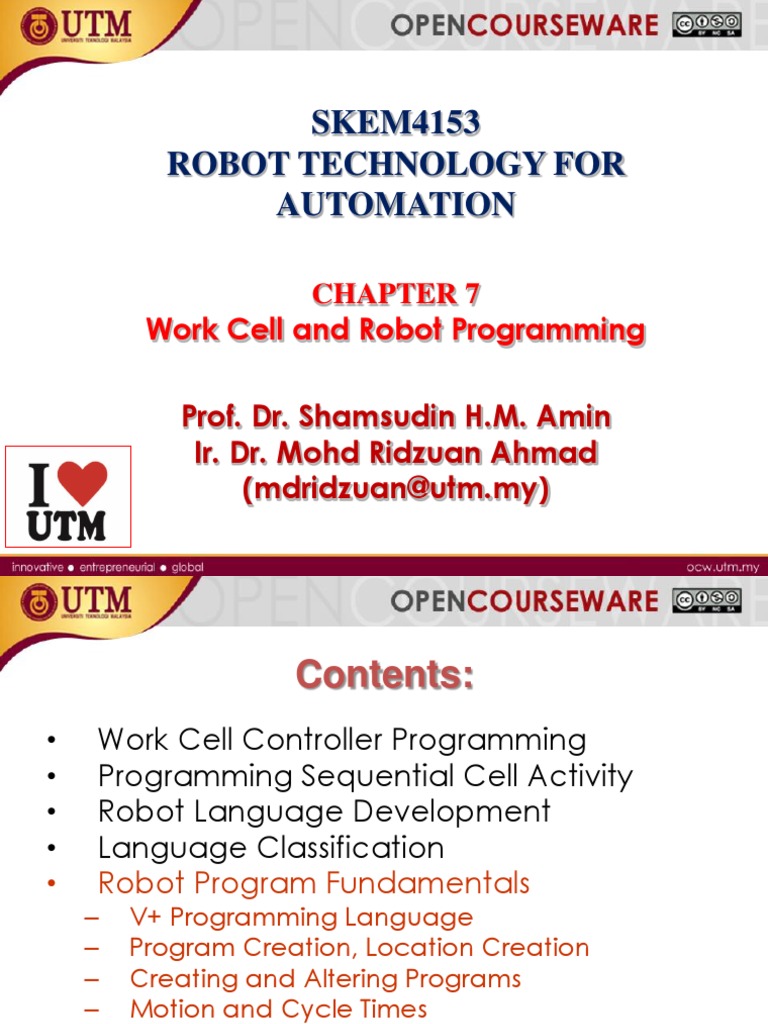 07-Chapter 7 Work Cell and Robot Programming Final | PDF