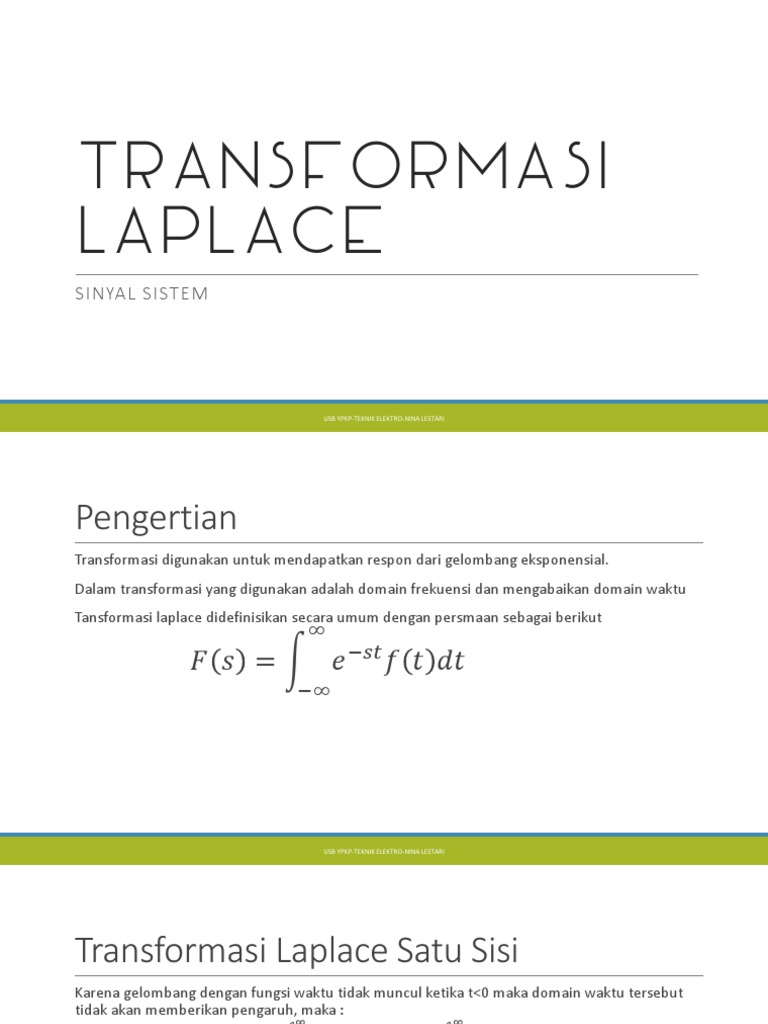 Transformasi Laplace Elektro | PDF