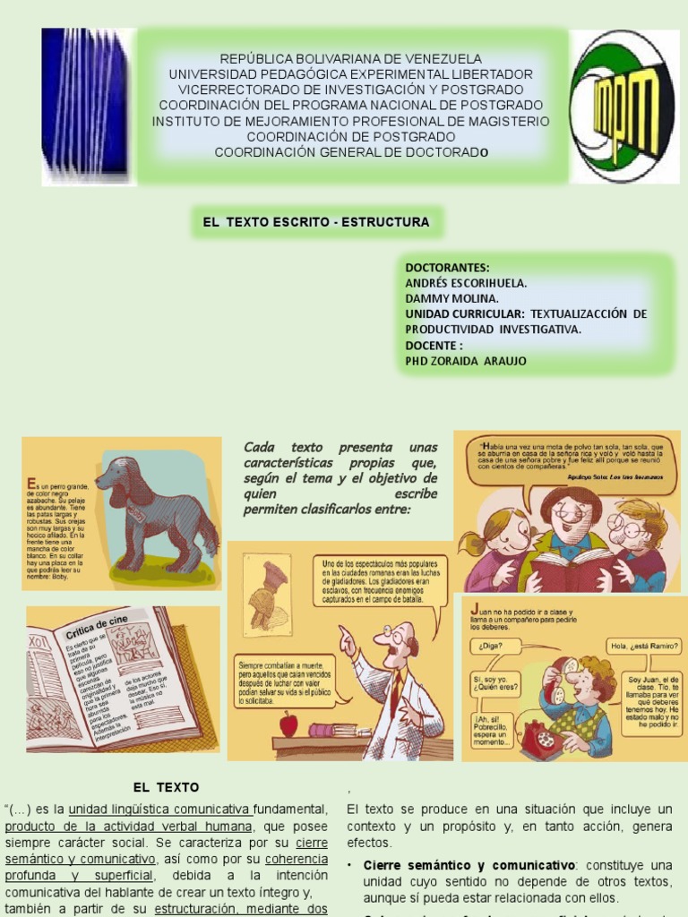 Texto Escrito - Estructura | PDF | Comunicación | Oración (Lingüística) Texto Escrito - Estructura | PDF | Comunicación | Oración (Lingüística)