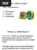 AED (Automated External Defibrilation) | PDF | Electrophysiology ...
