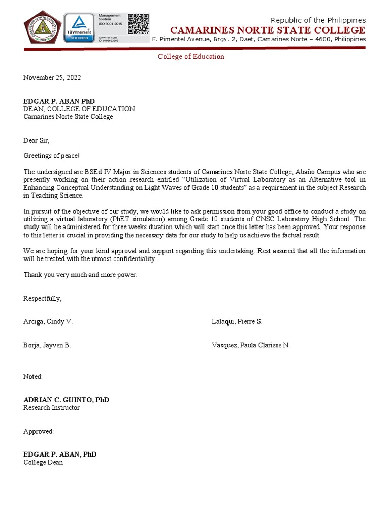 Dean Letter | PDF
