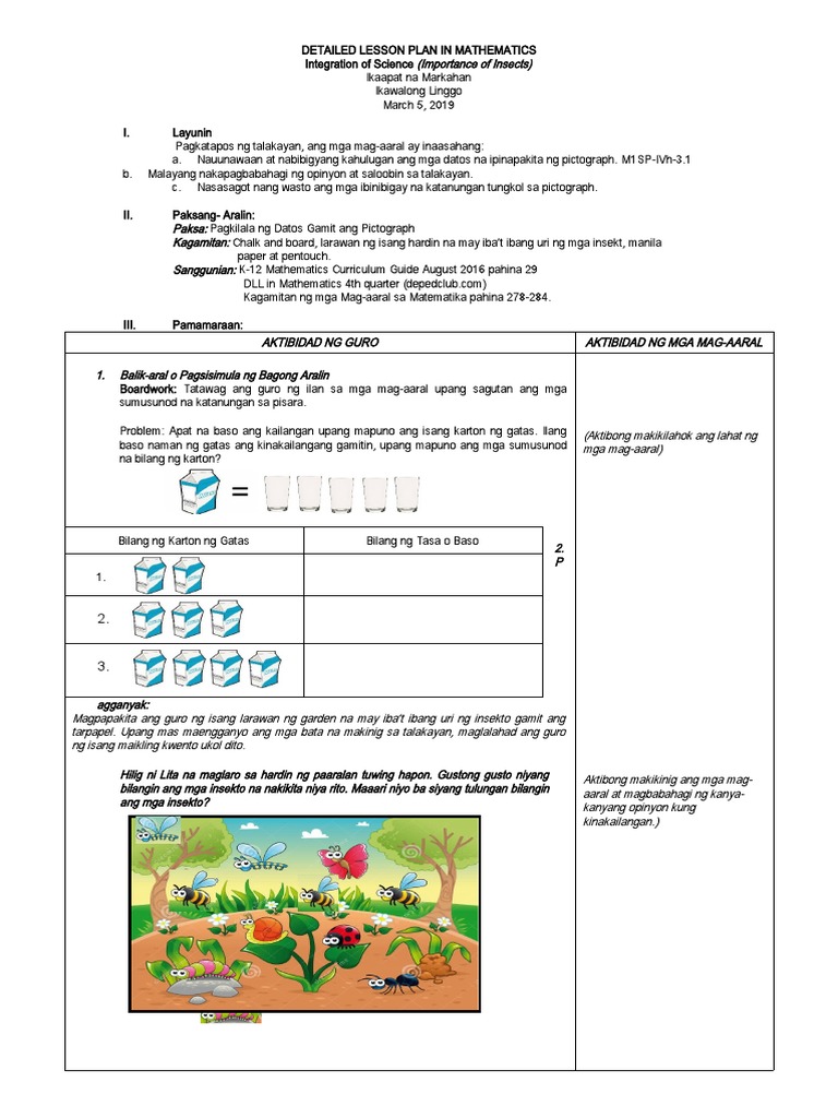 Demo DETAILED LESSON PLAN IN MATH | PDF
