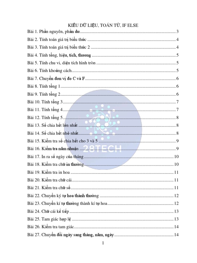 (28tech) - BUOI 1 | PDF