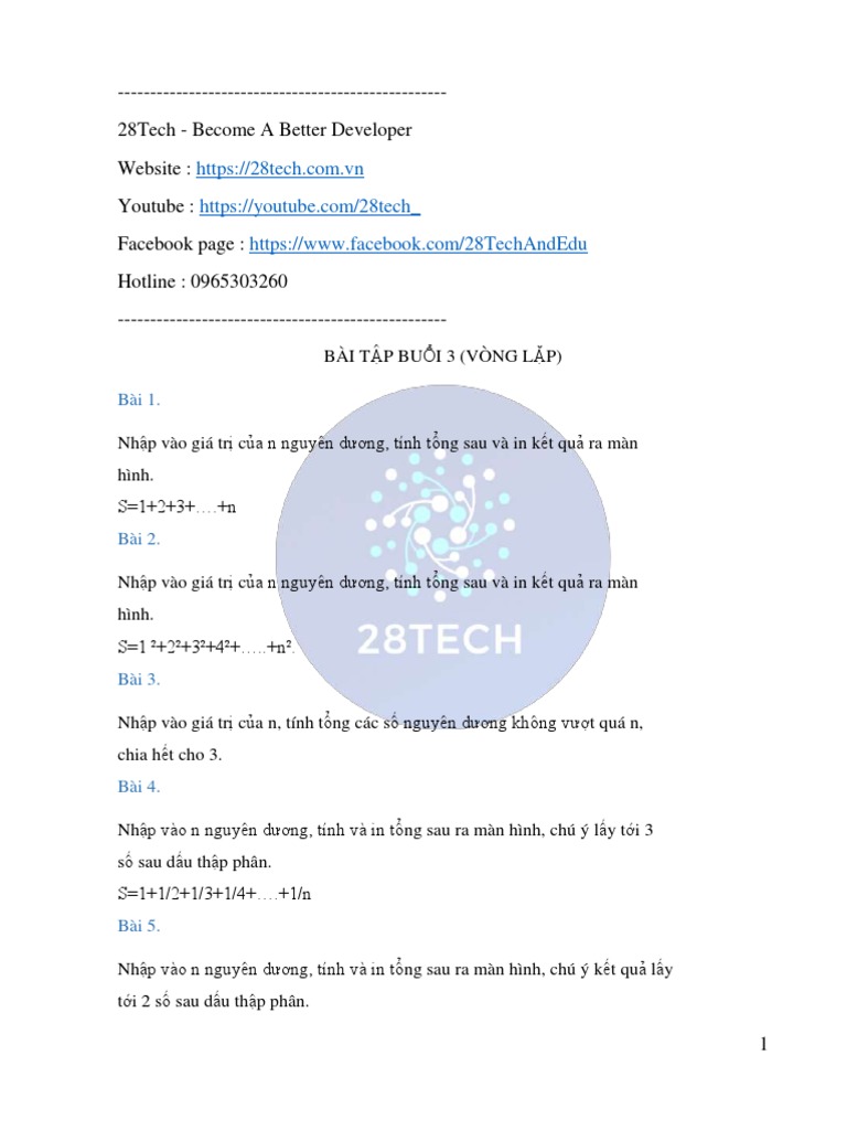 (28tech) - BUOI 3 | PDF