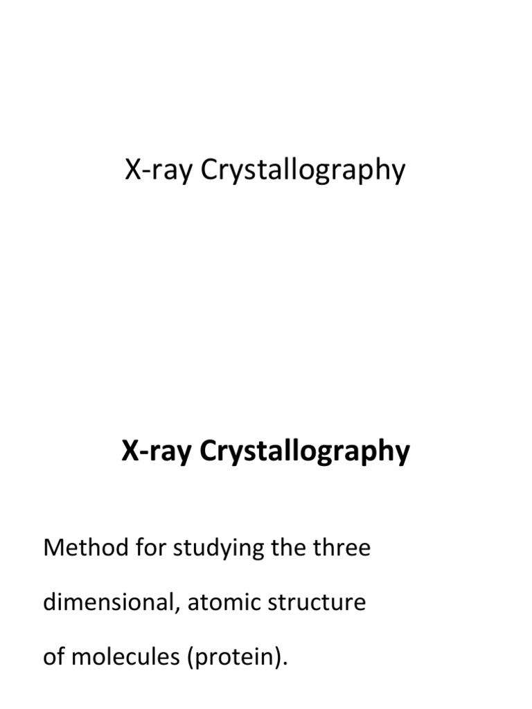 X-Ray Crystallography | Download Free PDF | X Ray Crystallography | Scattering
