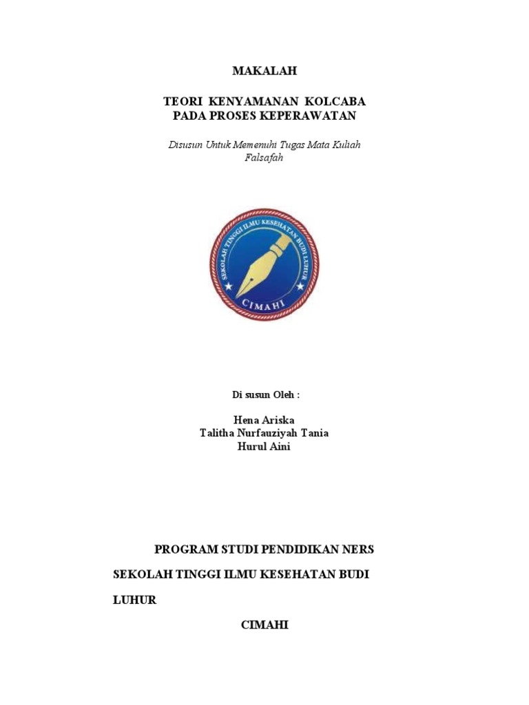 Katharina Kolcaba Theory | PDF