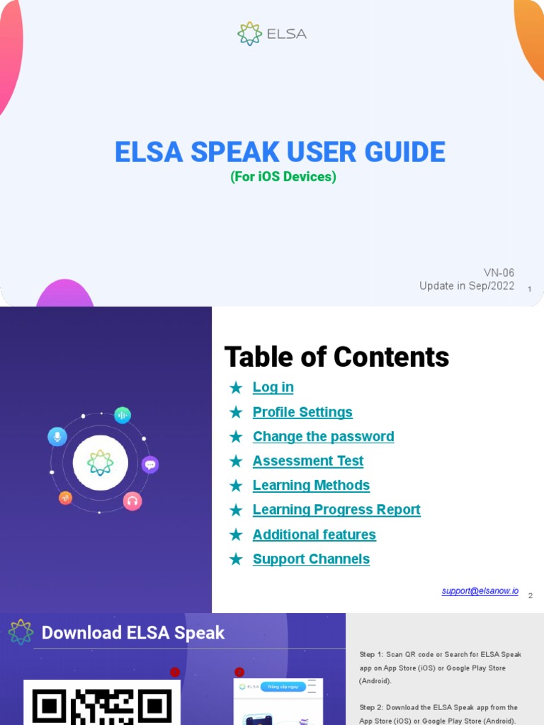 (En) - Elsa Speak User Guide - v06 | PDF | Ios | Google Play