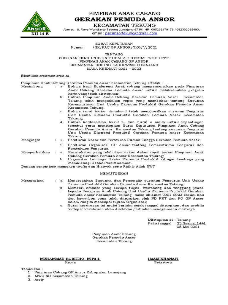 SK Pac Tekung 2021 | PDF