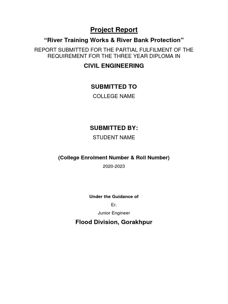 Project Report | Download Free PDF | Levee | Deep Foundation