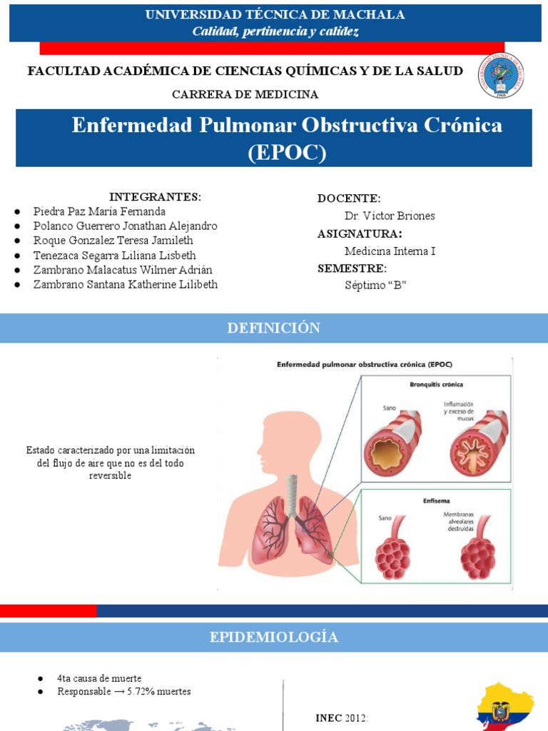 Medicina Interna I-EPOC | PDF | Enfermedad pulmonar obstructiva crónica | Tos