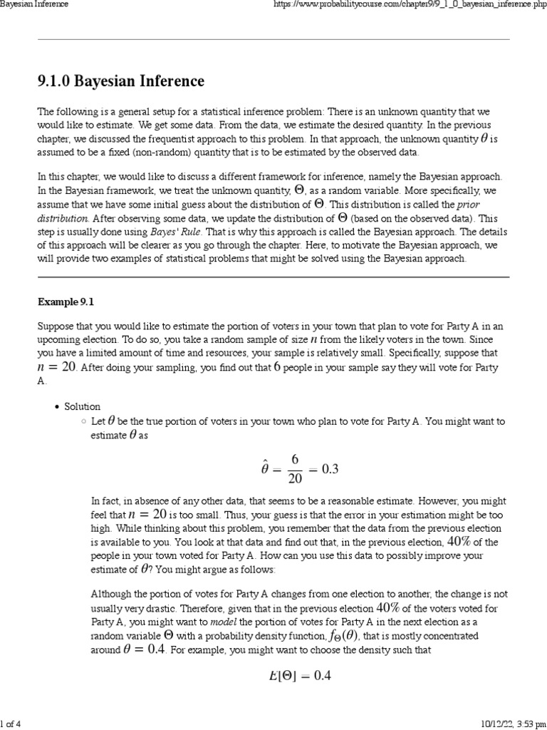 Bayesian Inference Pdf Bayesian Inference Statistical Inference