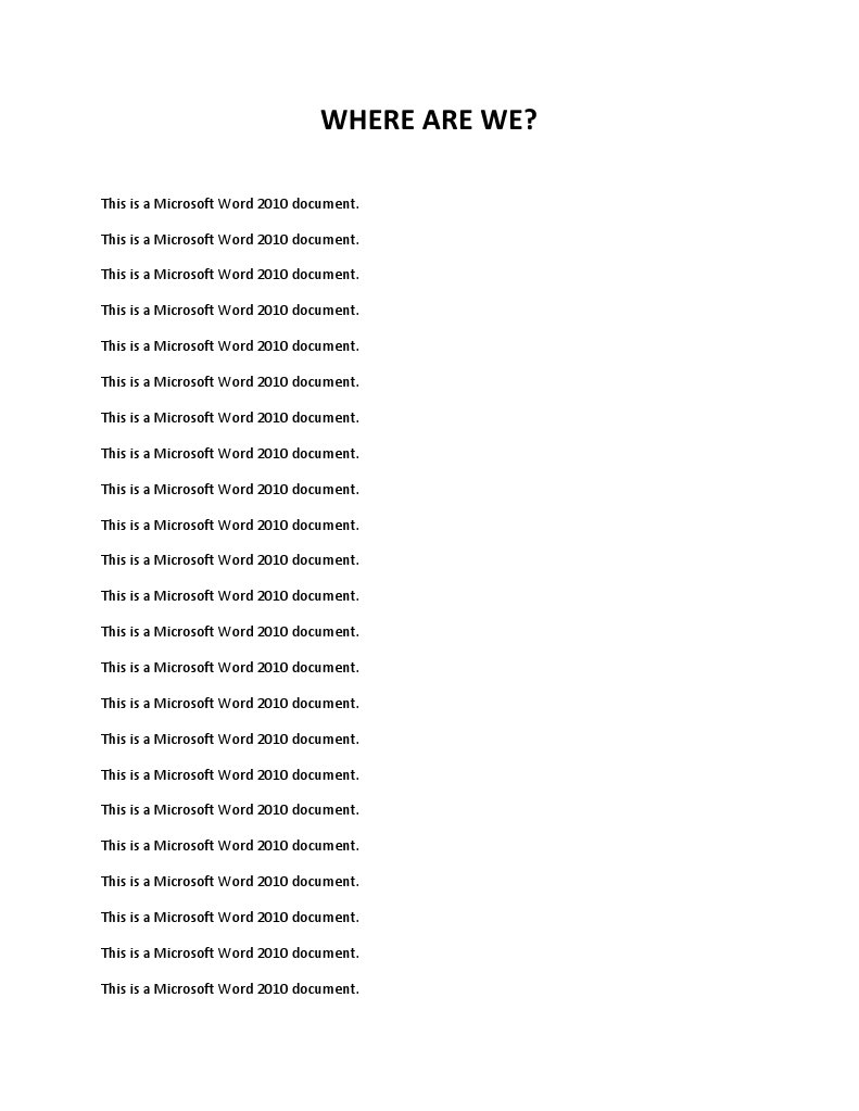 Microsoft Word 2010 Document Overview | PDF | Graphics Software ...