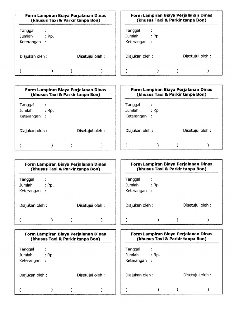 Nota Tanpa Bon - 001 | PDF