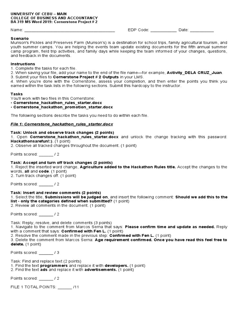 Module 4B - Cornerstone Project - 2.doc | PDF | Microsoft Word | Software Development