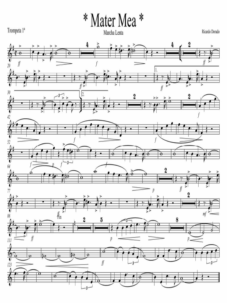 MATER MEA (Trompeta 1º) | PDF