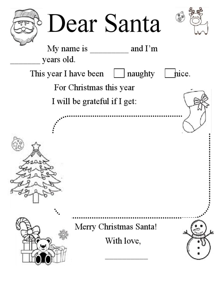 Dear Santa Letter | PDF