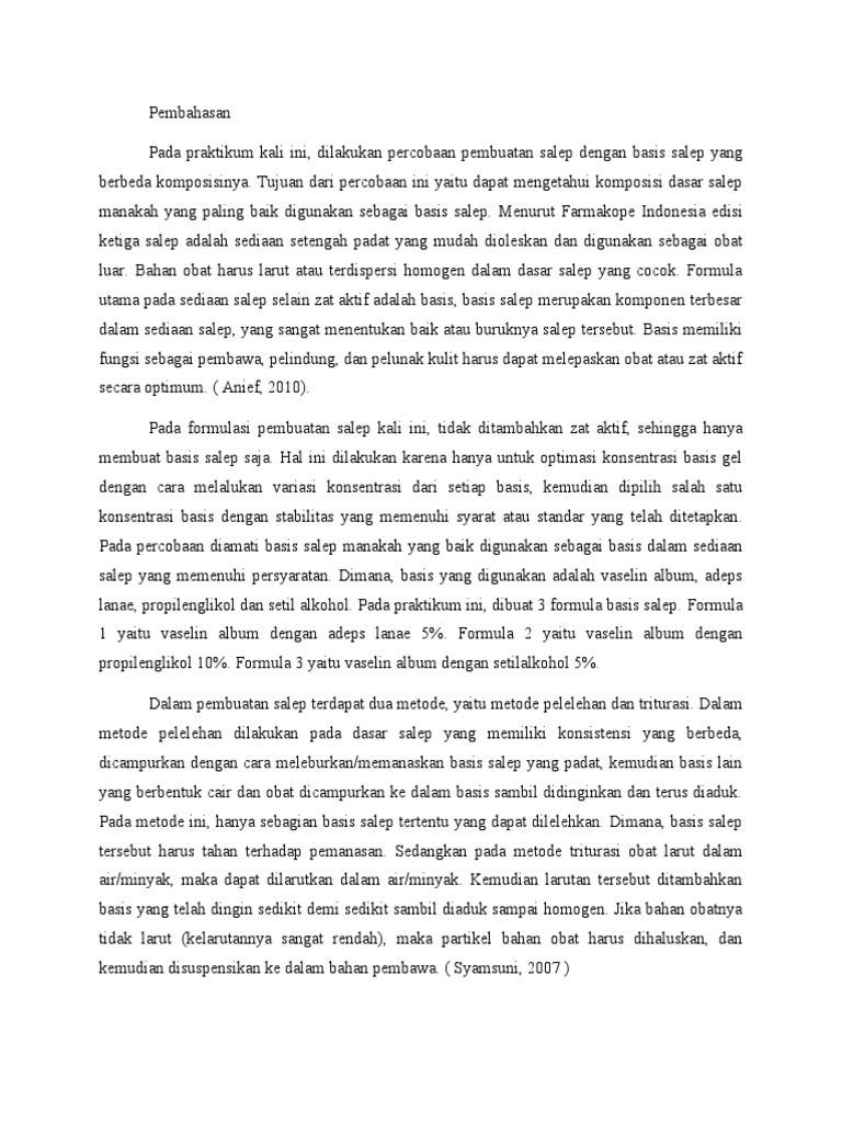 Optimasi Basis Salep: Formula dan Evaluasi | PDF | Kesehatan Holistik ...