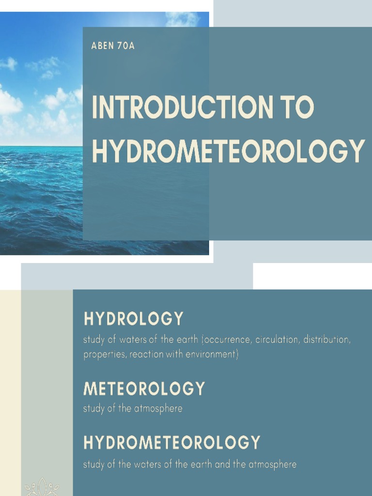 ABEN 70A - 3. Hydrometeorology | PDF