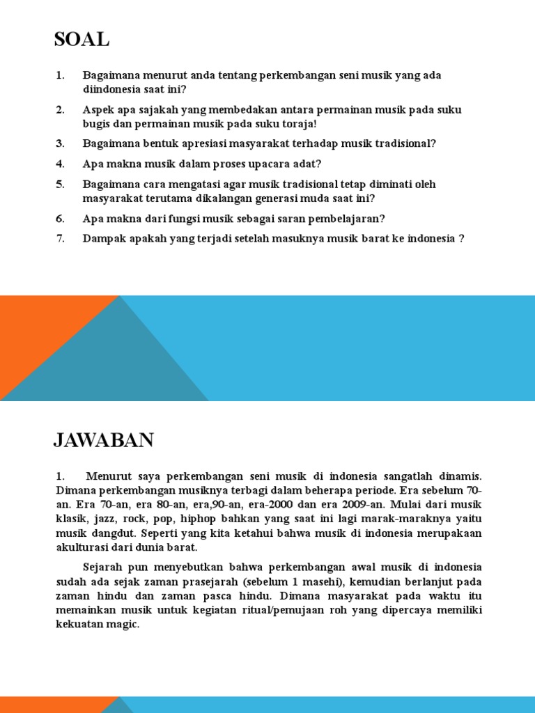 Pertanyaan Seputar Seni | PDF
