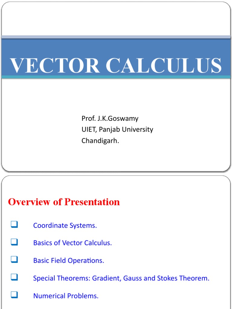 Vector Calculus Pdf Flux Euclidean Vector