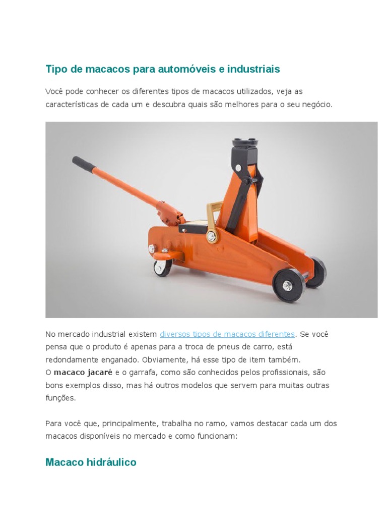 Macacos | PDF | Pneu | Carro