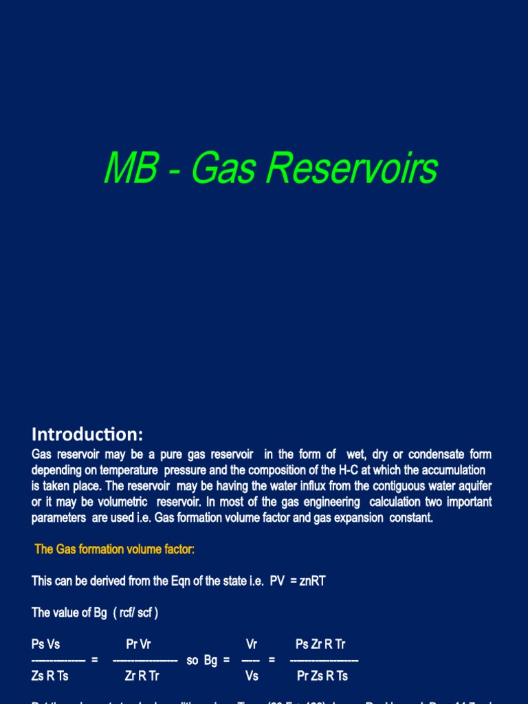 Gas Formation Volume Factor Analysis | PDF | Petroleum Reservoir | Gases