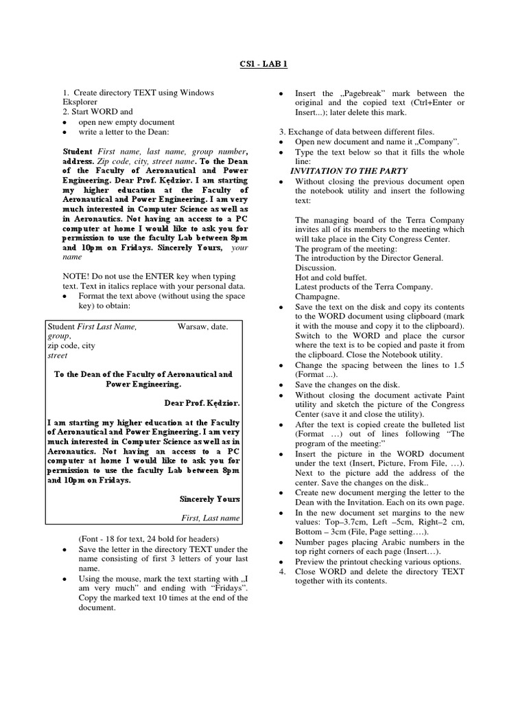 1 CS1 Word | PDF | Computer File | Software Engineering