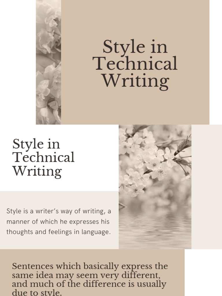 Style in Technical Writing | PDF