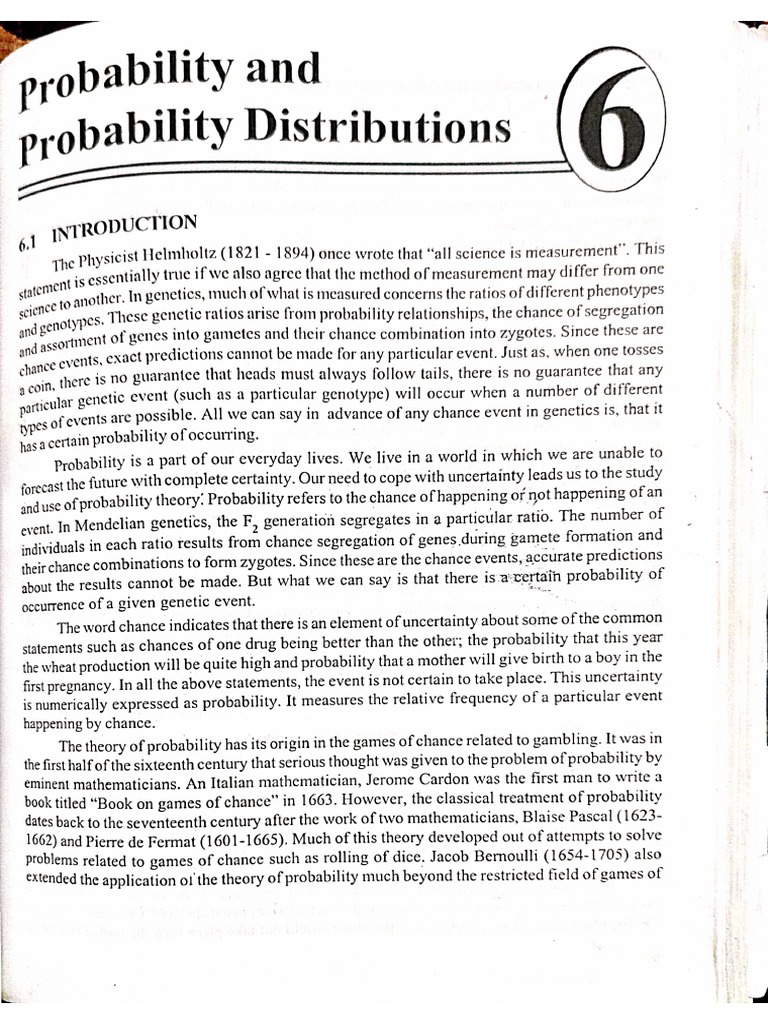 Probability and Distribution | PDF