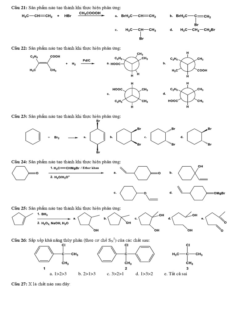 (123doc) Bai Tap Hoa Huu Co DH y Duoc TP HCM | PDF