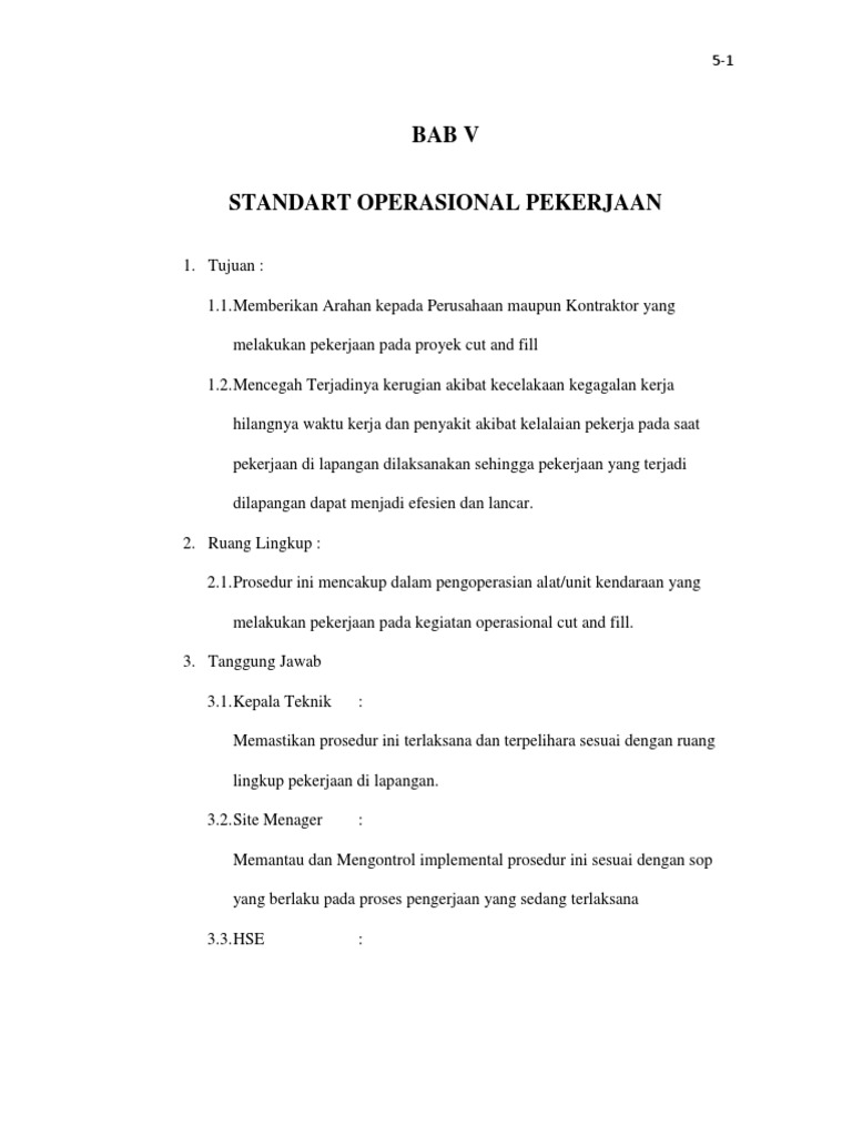 SOP Dump Truck | PDF