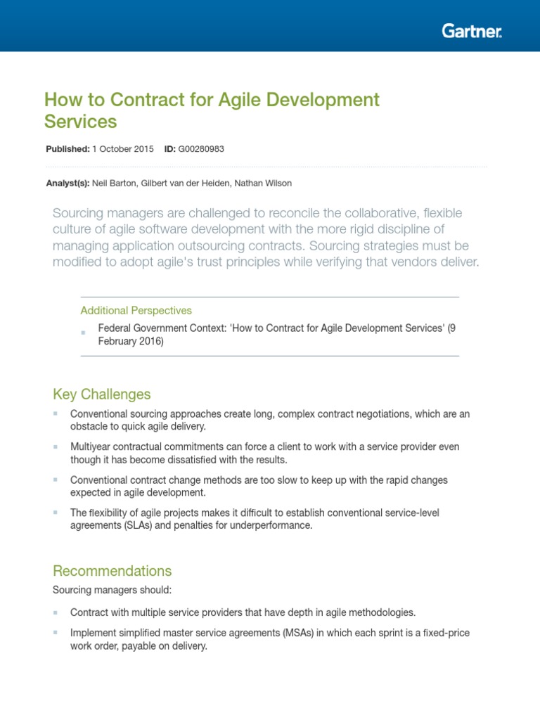 How To Contract For Agile de 280983 | PDF | Agile Software Development | Scrum (Software ...