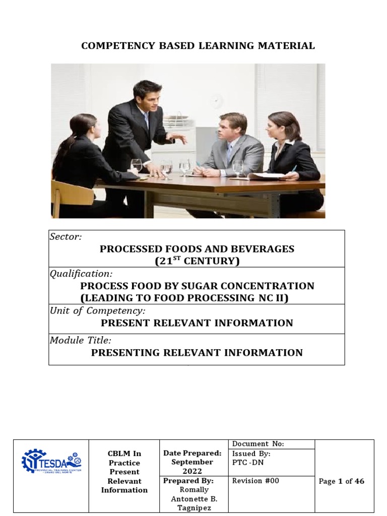 UC6 Present Relevant Information PTC Final | PDF | Business