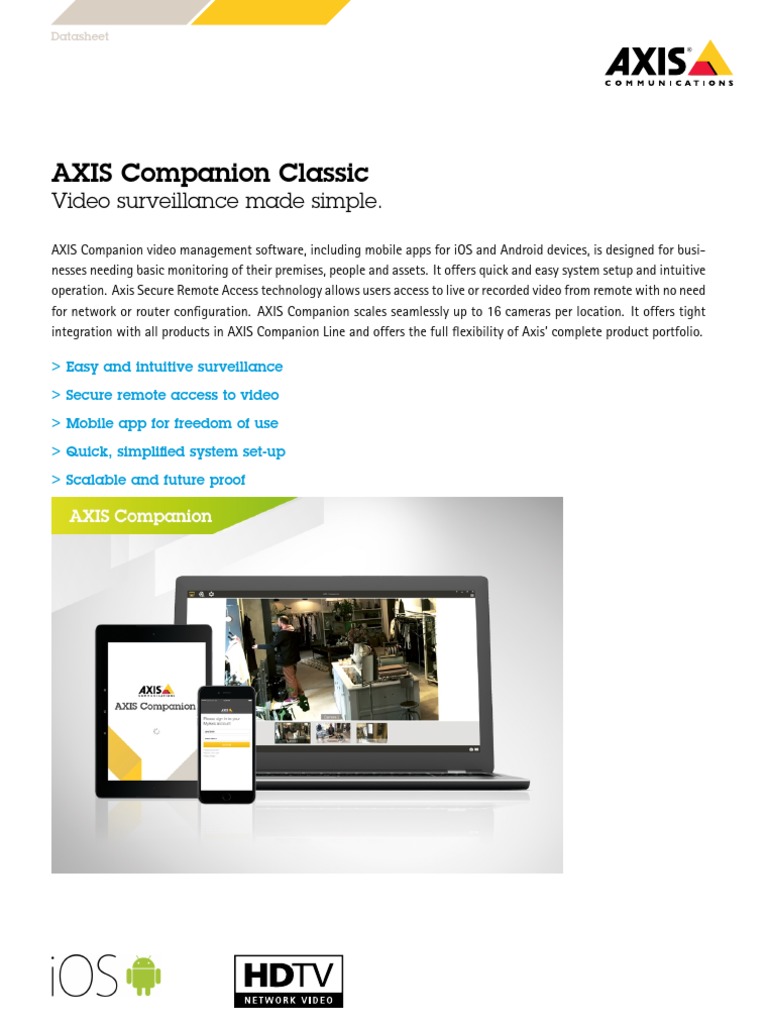 Axis Companion Classic | PDF | Ios | Mobile App