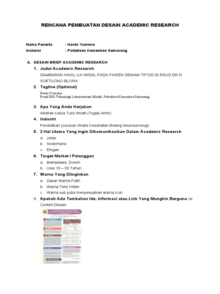 Contoh Brief Academic Research | PDF | Seni