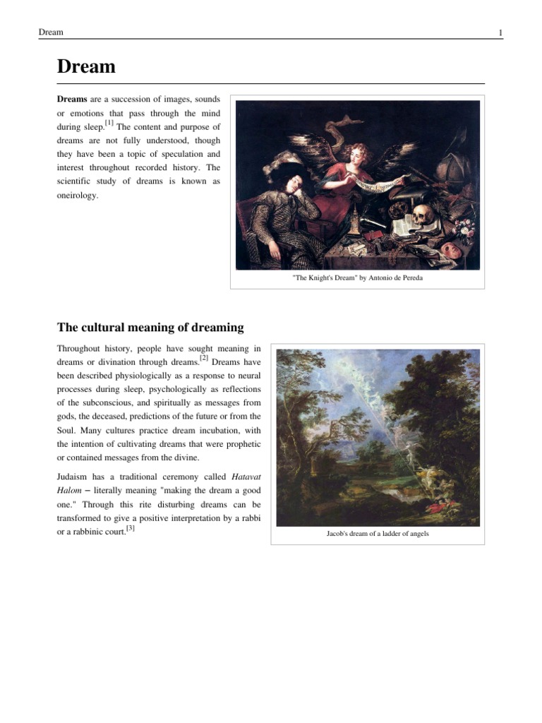 Understanding Oneirology and Dreams | PDF | Rapid Eye Movement Sleep | Dream