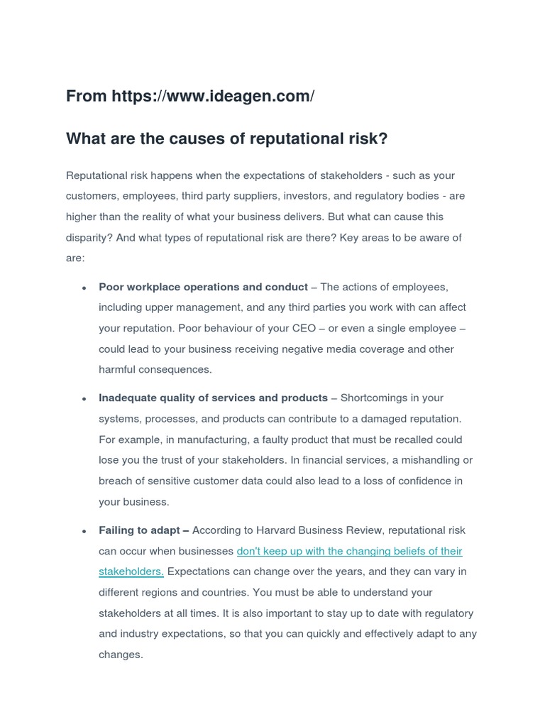 Rep Risk | PDF