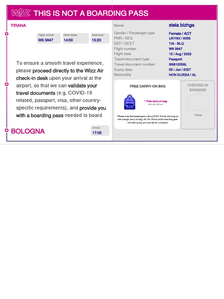 BoardingCard 275209950 TIA BLQ | PDF